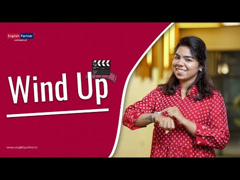 Let's wind up | ☎ +918838091322 Learn English Online | Word Meaning | Telugu