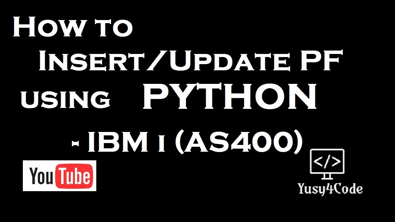 How to connect IBM i db2 using Python | yusy4code