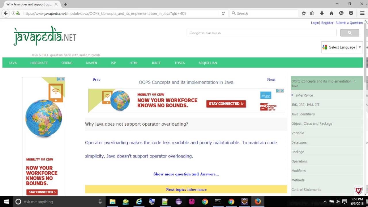 Why Java does not support operator overloading? - javapedia.net