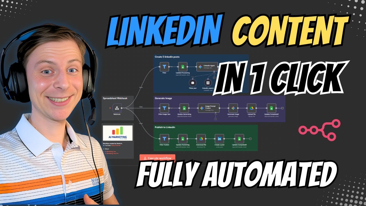 LinkedIn Content Creation System v1 (n8n + Gemini automation)