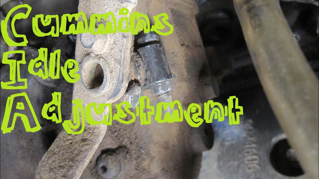 Dodge Ram Cummins Diesel Idle Adjustment (Easy!)