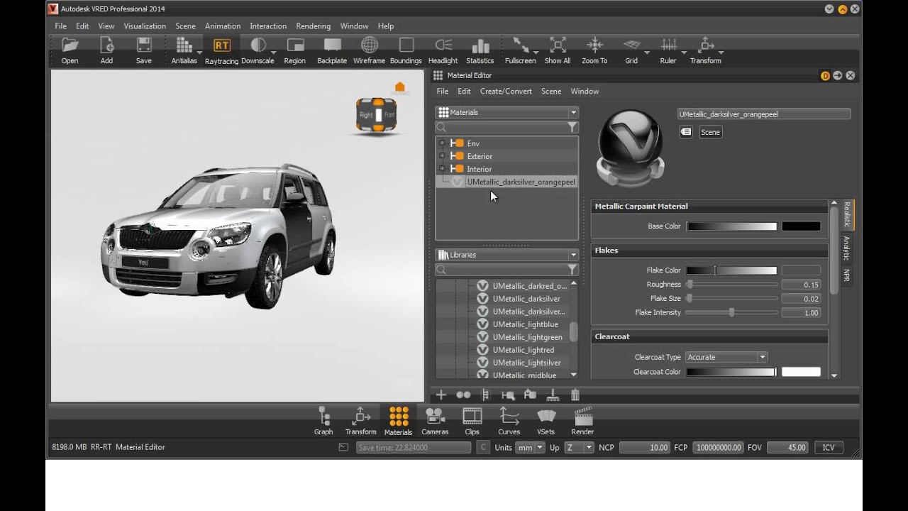 Material Type Settings Material Library