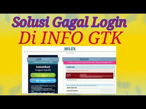 Solusi Gagal Login Di INFO GTK v.2020.2.0 Untuk Cek Semua Tunjangan Guru
