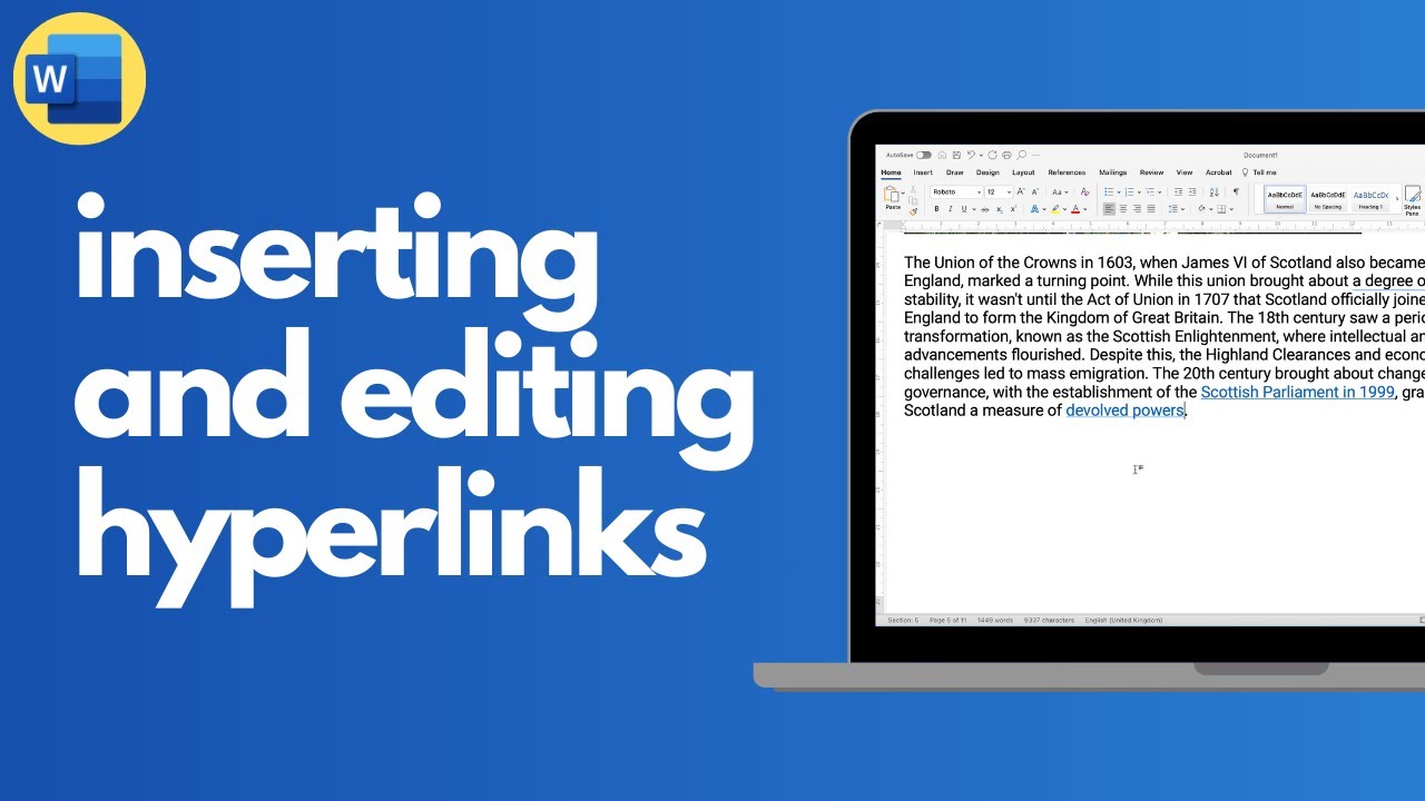 How to insert and edit hyperlinks in Microsoft Word