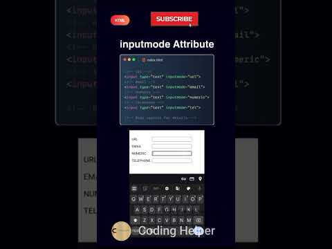 👨💻 input attributes in html tags 💯 #attributes #html #codingHelper