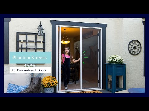 Effortlessly Screen Your Double French Doors with Phantom Screens!