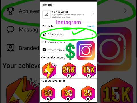 Instagram achievements ???? earning createria #shorts #instagram #instragramcollection #reels #short