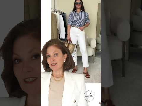 What to wear with White Jeans #shorts #whattowear