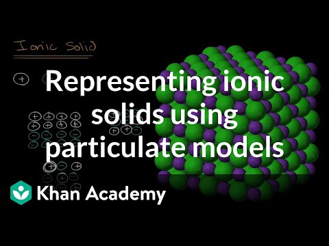 Representing ionic solids using particulate models (video) | Khan Academy