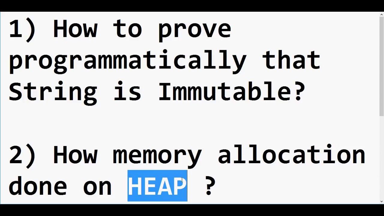 String is Immutable