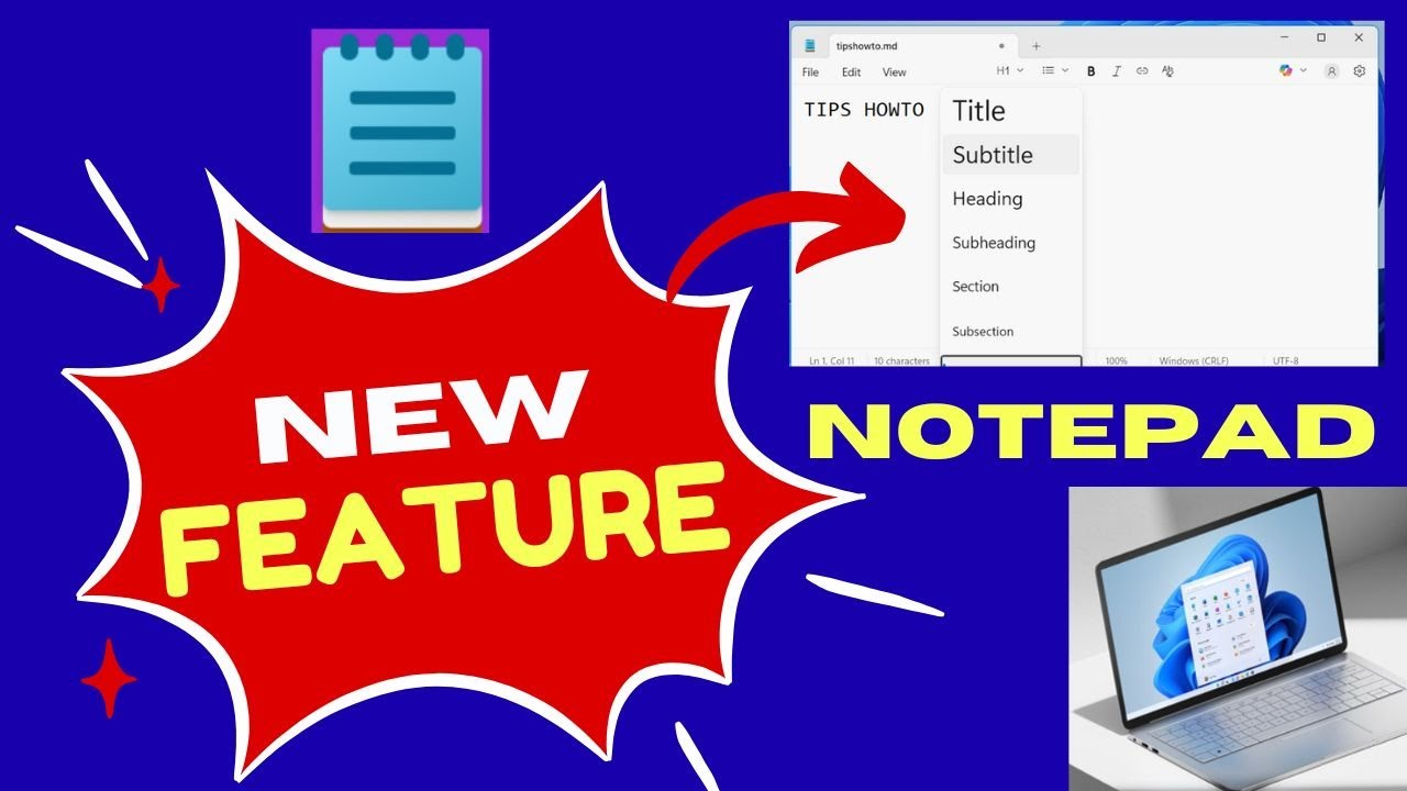 Learn Markdown in Windows 11 Notepad | Easy Tutorial