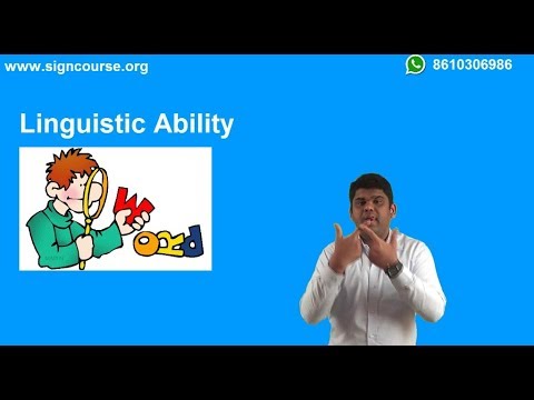 1st Intelligence (Verbal Ability,Linguistic Ability)