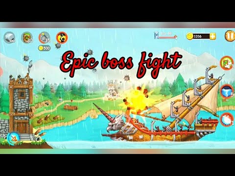 Catapult:Defend castle from pirates|| Level 80 || Epic boss fight