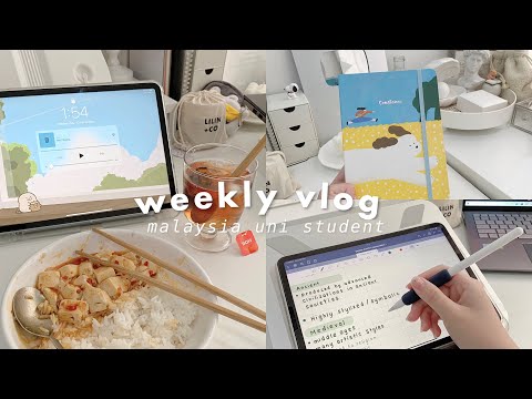 weekly vlog as a malaysia uni student ft. mossery 🍄