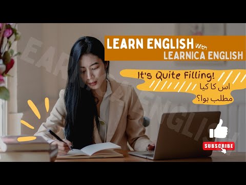 "Filling" Learn English to Urdu Translation | Phrases, with real life examples, Easy English, L53