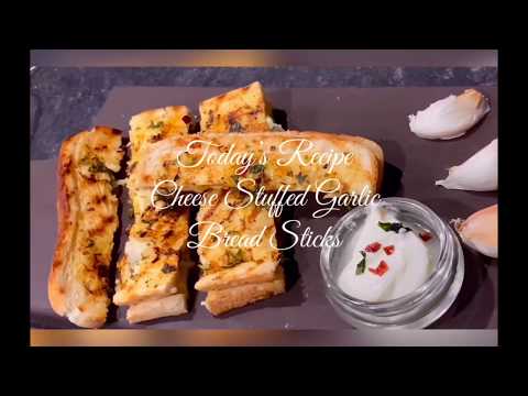 Garlic Bread sticks in 10 mins|Easy Cheese Stuffed Garlic Breadsticks |Without Oven #Raashkitchen