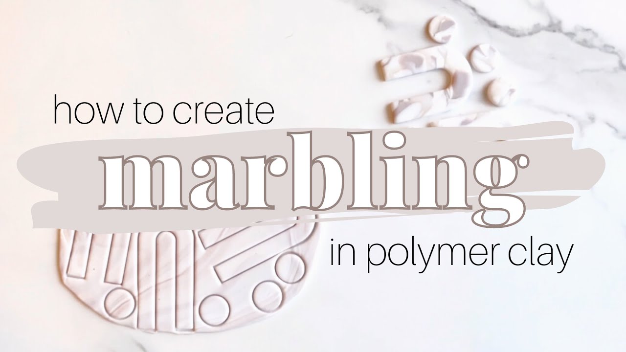 How to Create Marbled Polymer Clay Technique for Earrings; 2 Method Tutorial; Marbling for Beginners