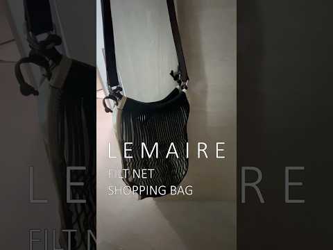 르메르 가방 필트백 미디엄 블랙 후기 ✩‧₊ LEMAIRE MEDIUM FILT NET BAG