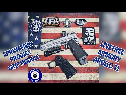 Springfield Prodigy Grip Module on Live Free Armory Apollo 11 Install and 1st impressions
