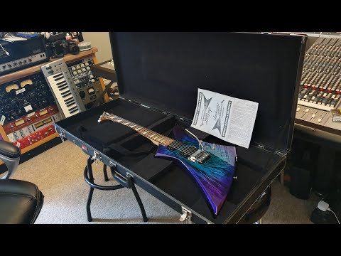 Jackson Kelly KE3 Eerie Dess Swirl Made In Japan MIJ Japanese Guitar Up Close Video Review