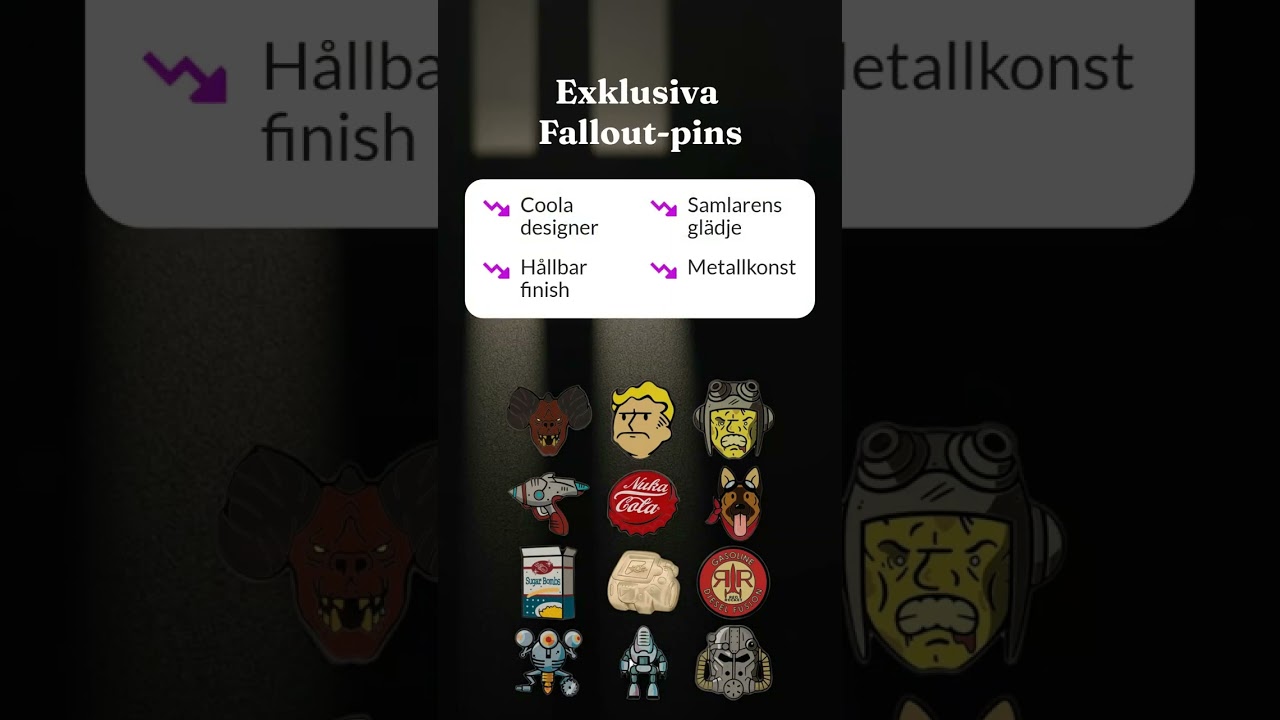Exklusiva Fallout-pins