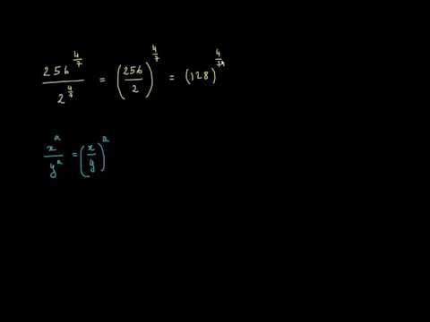 Calculer le quotient de deux puissances fractionnaires (vidéo) | Khan ...
