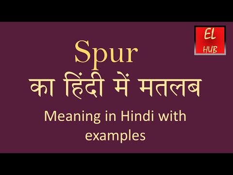 Spur meaning in Hindi