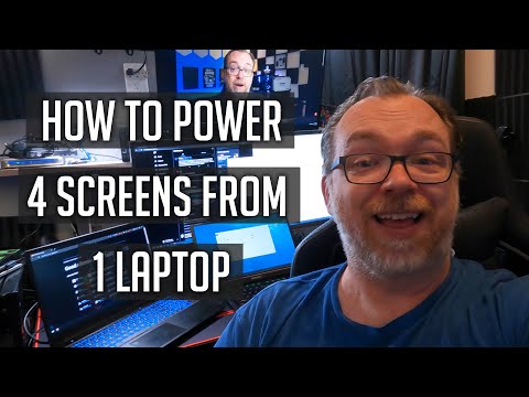 How to Power 4 Screens with 1 Laptop using the Elecife Docking Station