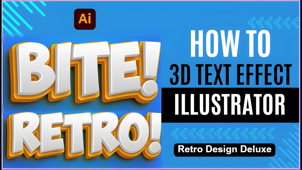 How to 3d text style | Create a Premium & Unique 3d Text Effect in Illustrator