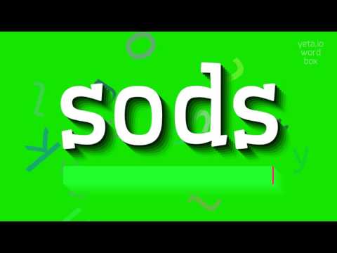 SODS - HOW TO PRONOUNCE SODS? #sods
