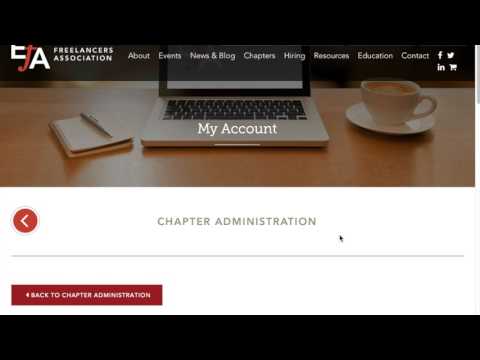 EFA WEBSITE INSTRUCTIONS: Chapter Management