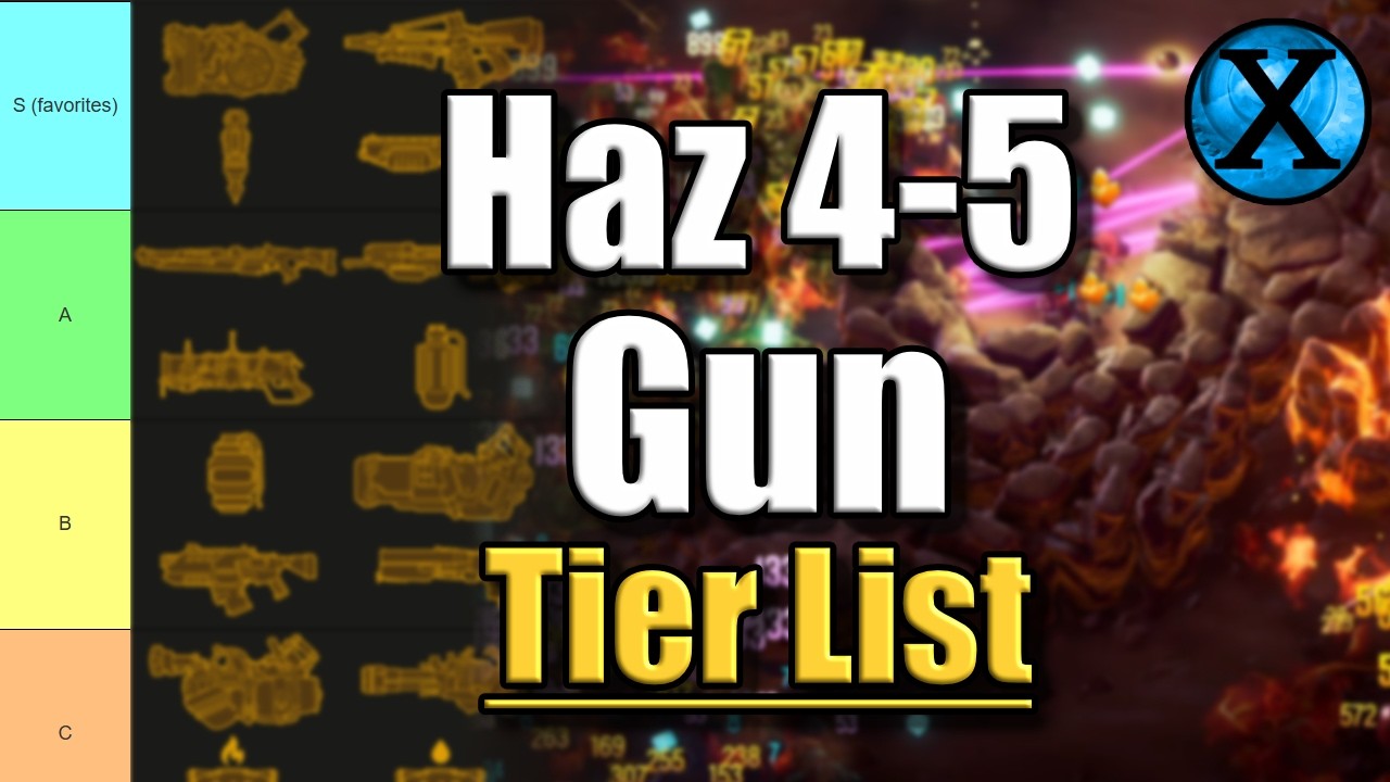 Deep Rock Galactic Survivor Gun Tier List (In My Opinion)