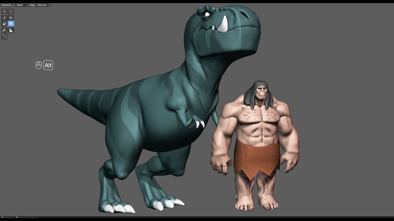 Primal characters sculpting in Blender. Quickly