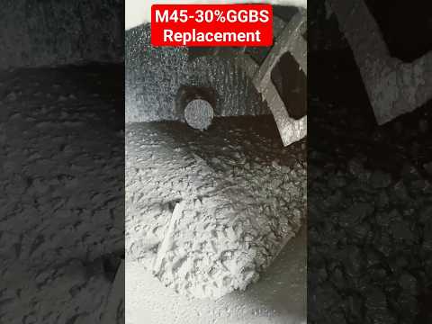 GGBS Mix M45 Excellent Workability.. 😍 #admixture #concrete #shorts #short #viral #youtubeshorts