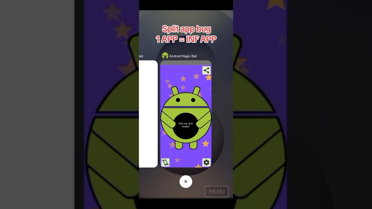Android Infinity APP in only one #android #phones #phone #bugdroid #androidphone #youtube
