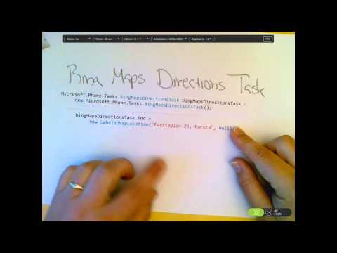 Bing Maps Directions Task