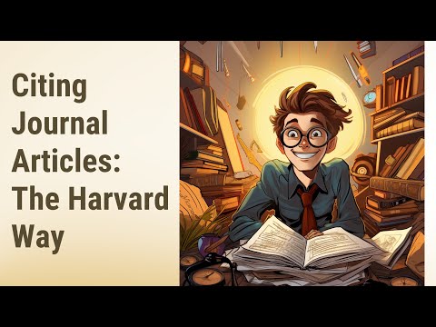 Mastering Journal Article Citations: The Harvard Way
