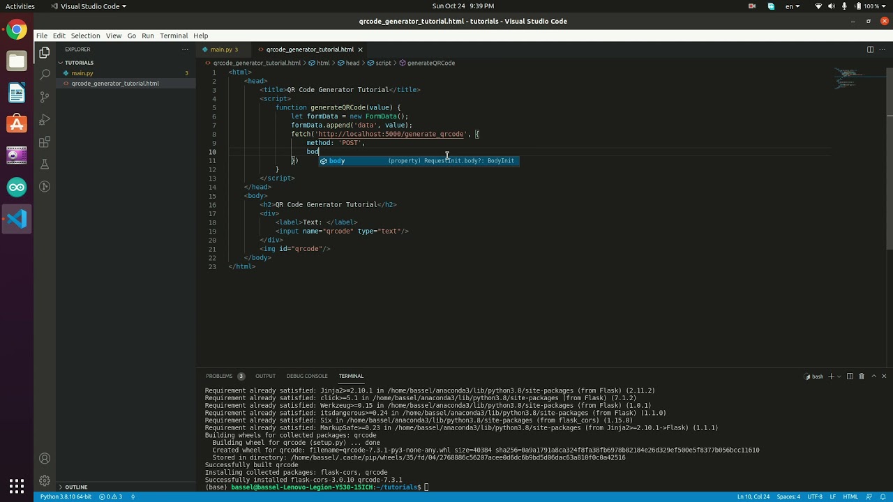 QR Code Generator Flask API