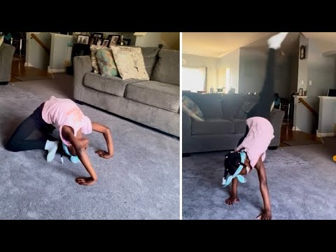GYMNASTICS PRACTICE AT HOME #mzsanytay