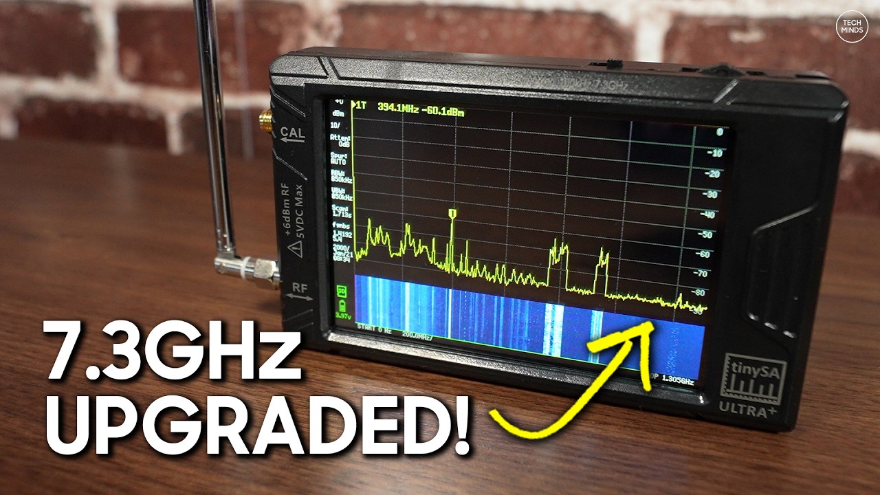 This TinySA Ultra Plus Spectrum Analyzer Supports Upto 7.3GHz CALIBRATED! - ZS407