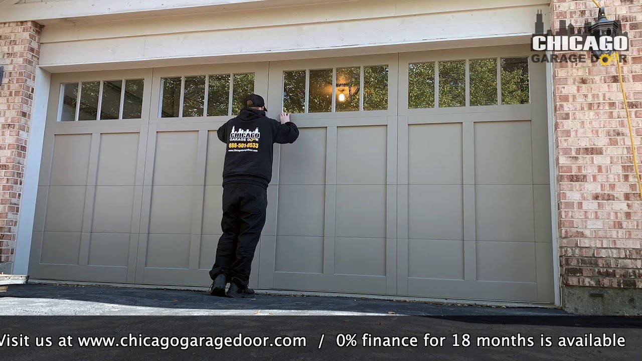 CHICAGO GARAGE DOOR™ -  C.H.I overlay carriage house
