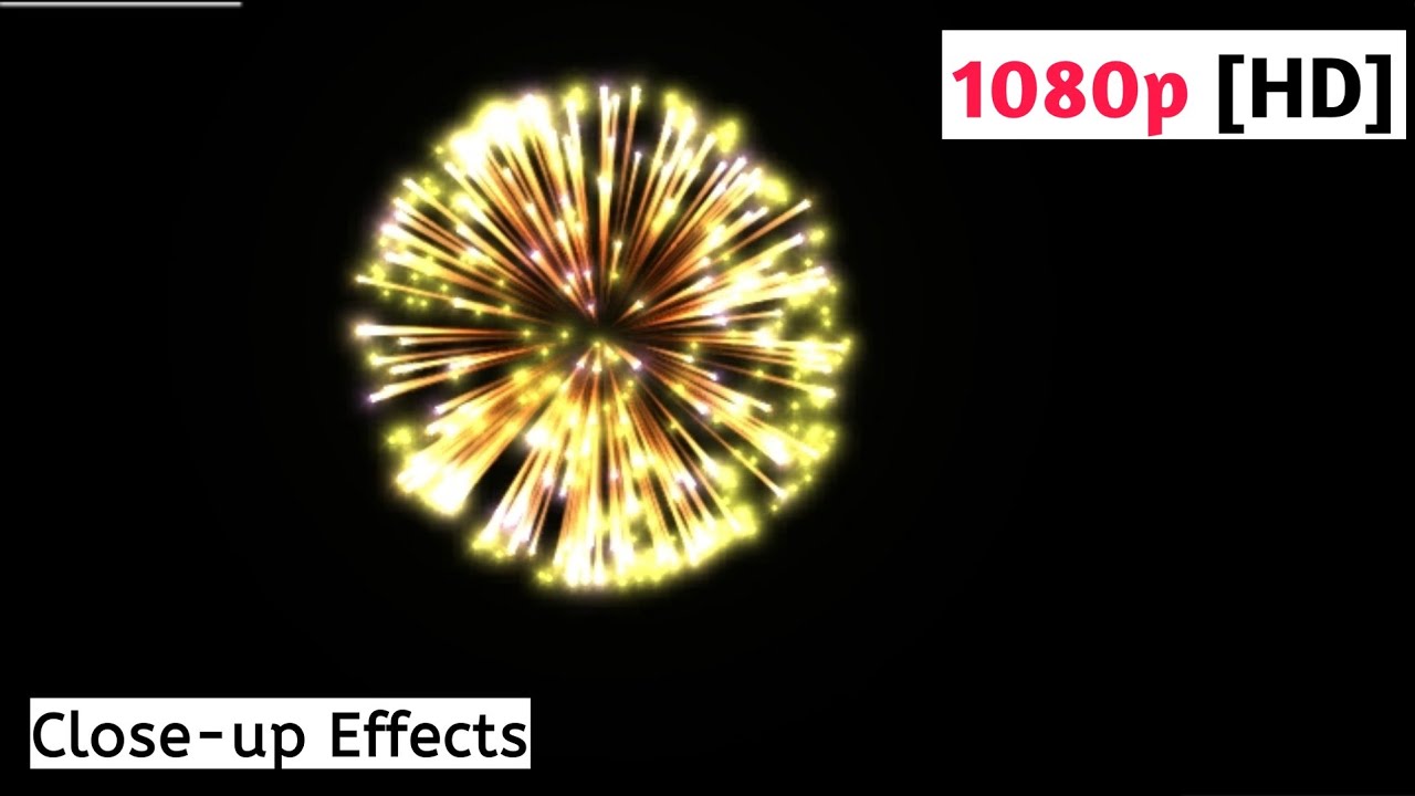 Fireworks | Clear Yellow Color effect | Overlay