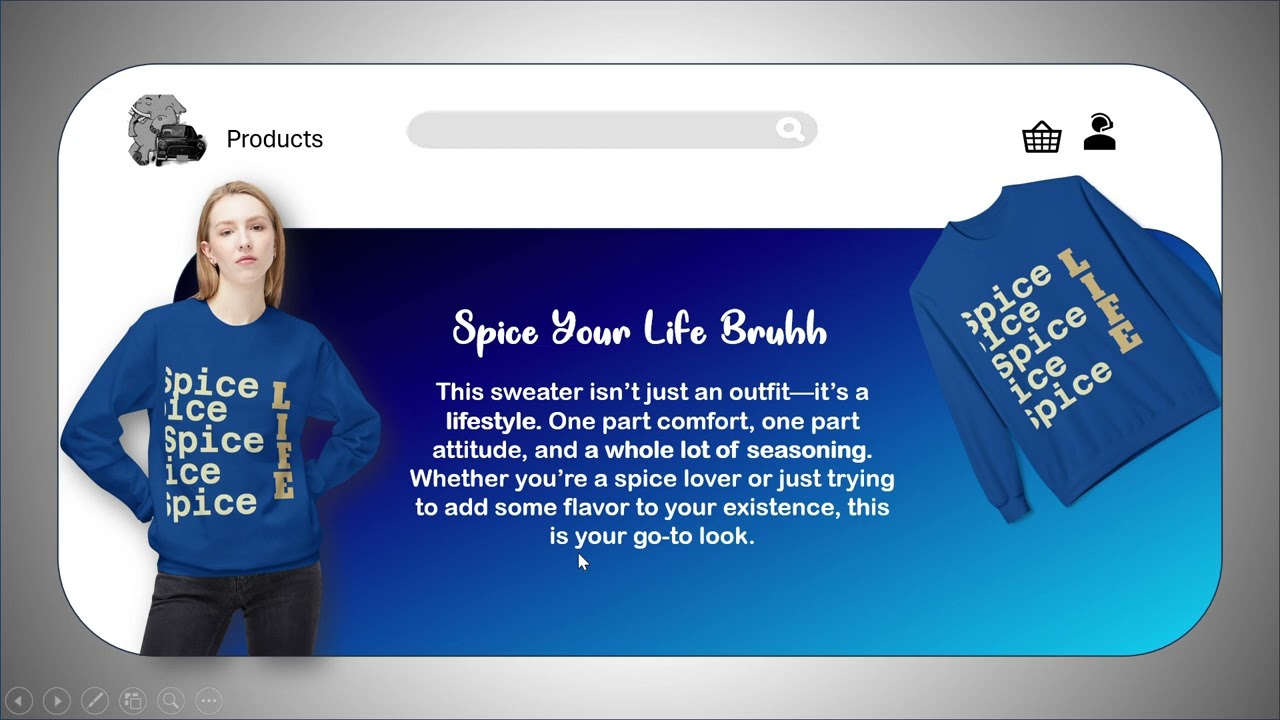 E-commerce store using PowerPoint template | PowerPoint template