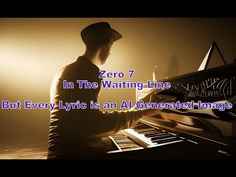 Zero 7 - In The Waiting Line - but every lyric is an Ai Generated image