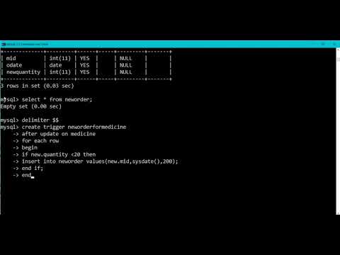 Trigger in MySQL