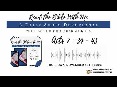 THE WORSHIP OF IDOL - MEANING AND WHY | READ THE BIBLE WITH ME DEVOTIONAL | ACTS 7:39-43