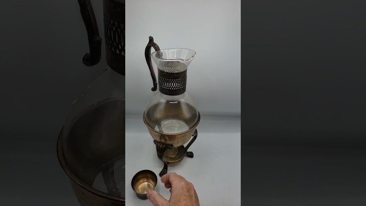 coffee  carafe with warmer vintage