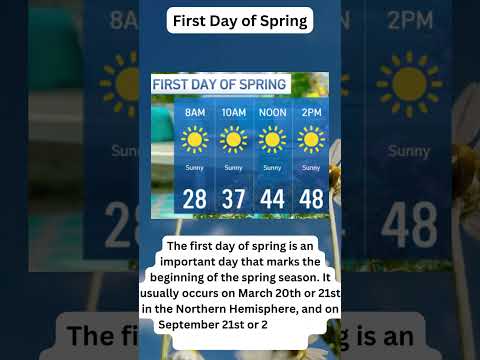 First Day of Spring - What does it means? #shorts