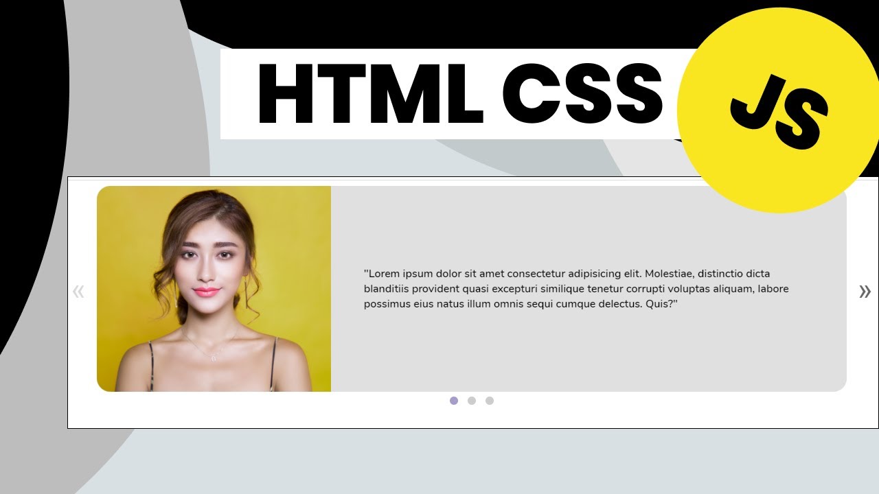 Carousel Testimonials Using Glider.js - HTML and CSS Tricks with Javascript