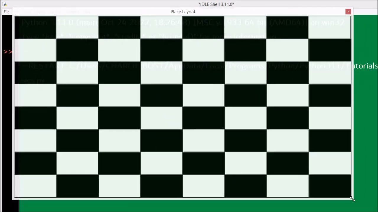 Code A Chess Board In Tkinter